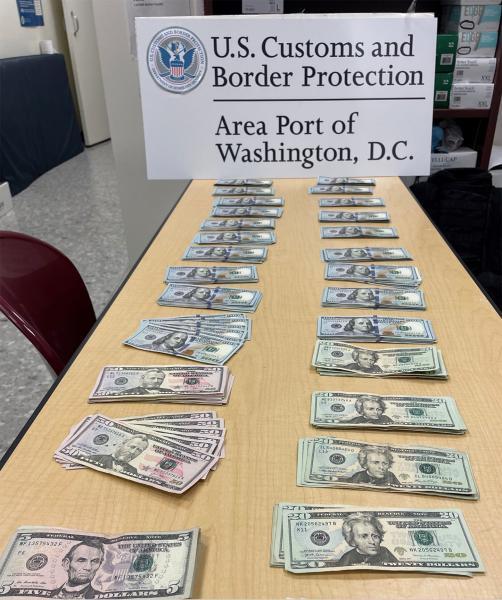 Dulles Cbp Officers Seize 46k In Unreported Currency From Ghana Bound