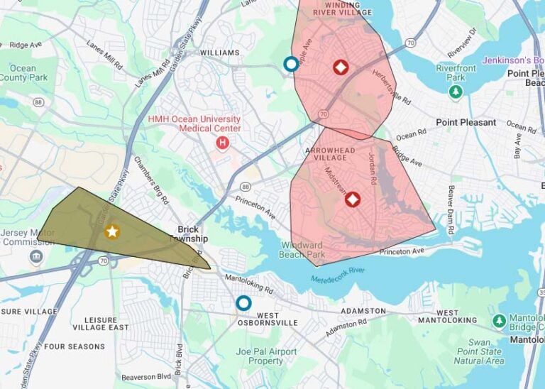 5,000 Homes Lose Power in Brick Township