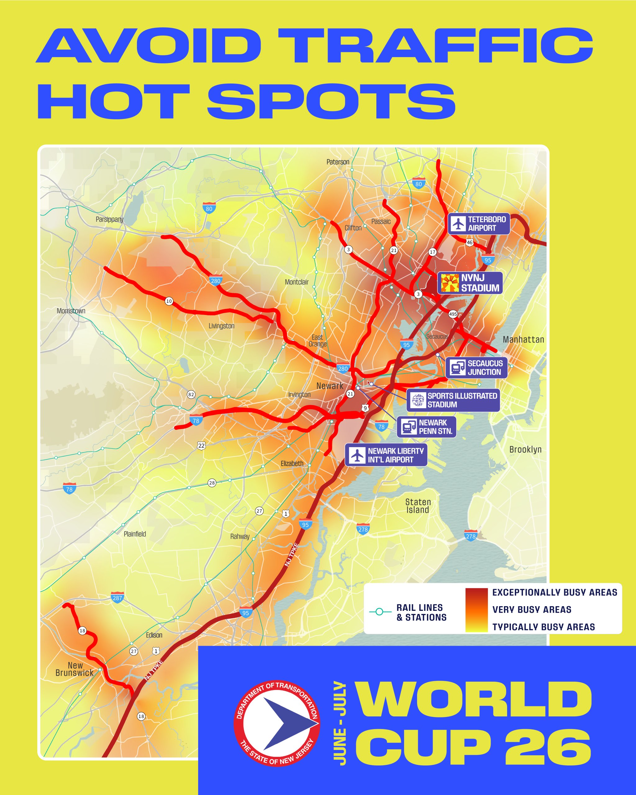 World Cup Games to Make Most of North Jersey a Traffic Nightmare ...
