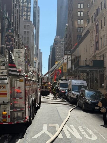 Fire Damages Eugene O’Neill Theatre in Manhattan, Injures Firefighter ...